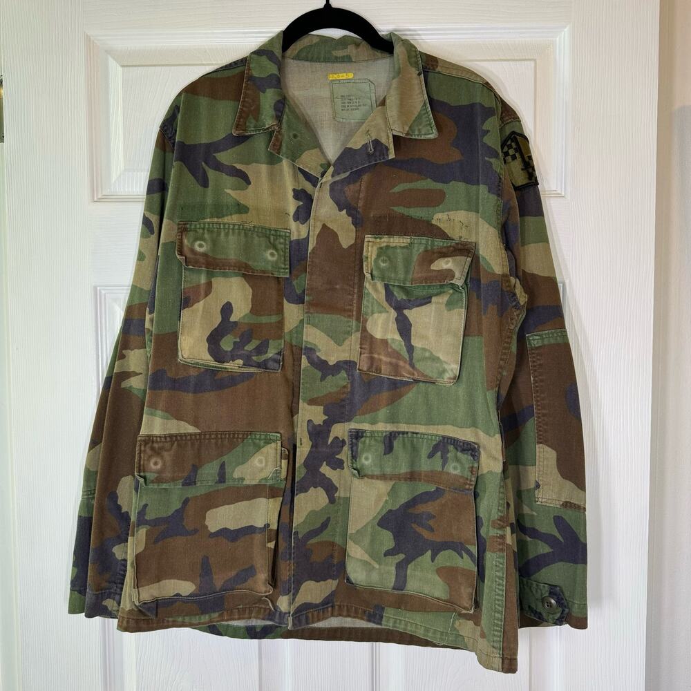 Us Army Fatigues Camouflage Uniform Shirt Men's Size … - Gem